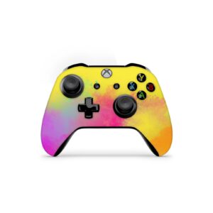 zoomhitskins controller skin compatible with x1 s and x1 x, vinyl sticker technology, frog yellow neon pink, durable, bubble-free, goo-free, 1 skin, made in the usa