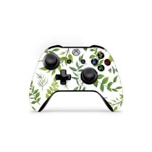 zoomhitskins controller skin compatible with x1 s and x1 x, vinyl sticker technology, greeny while leaves elegant vintage, durable, bubble-free, goo-free, 1 skin, made in the usa