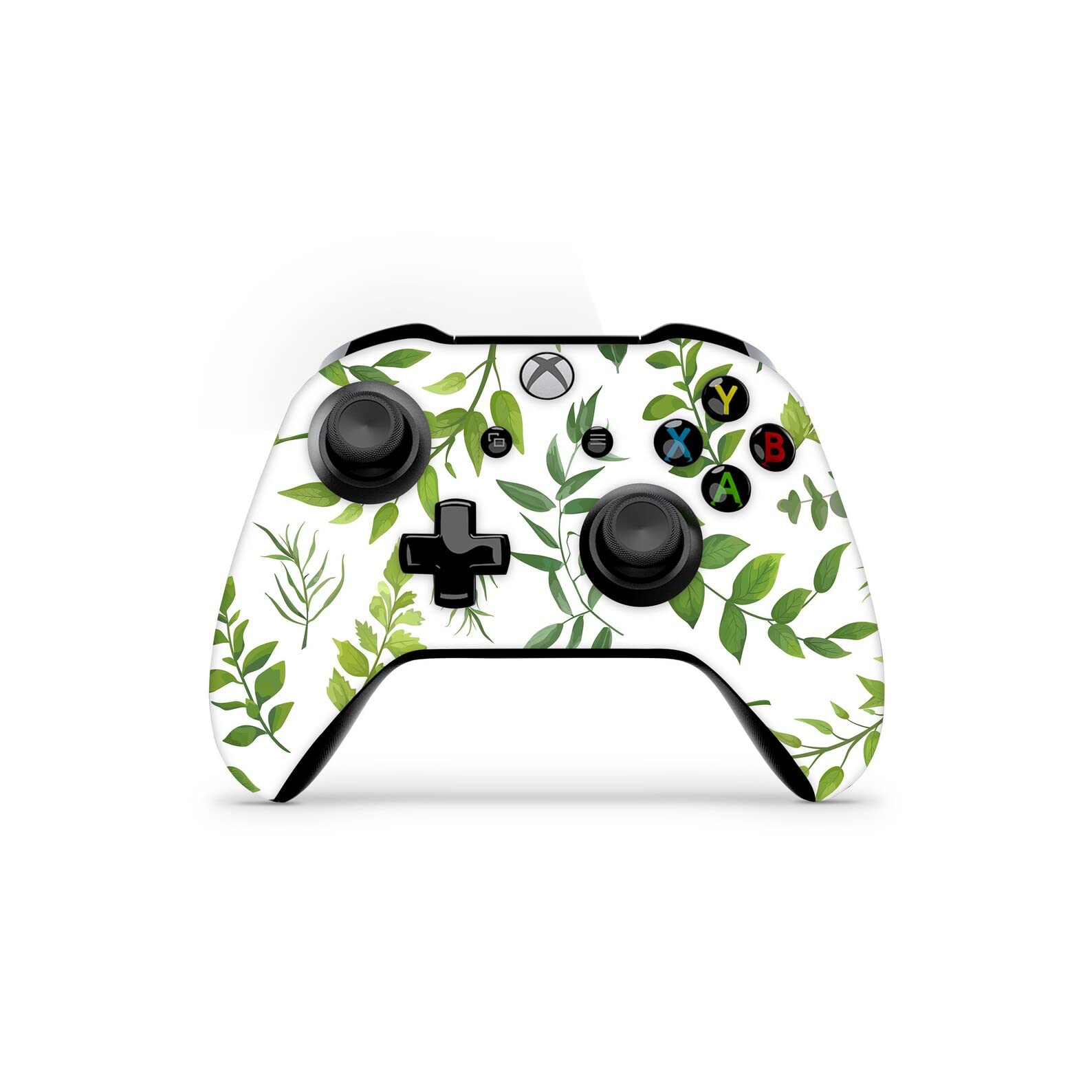 ZOOMHITSKINS Controller Skin Compatible with X1 S and X1 X, Vinyl Sticker Technology, Greeny While Leaves Elegant Vintage, Durable, Bubble-Free, Goo-Free, 1 Skin, Made in The USA