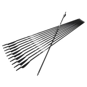 ty archery 26"/28"/30" carbon arrow archery hunting arrows with 100 grain removable field tips target practice for compound bow&recurve bow&traditional bow