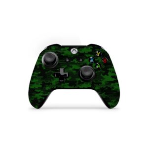 zoomhitskins controller skin compatible with x1 s and x1 x, vinyl sticker technology, viridescent green camo texture black, durable, bubble-free, goo-free, 1 skin, made in the usa