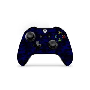 zoomhitskins controller skin compatible with x1 s and x1 x, vinyl sticker technology, indigo blue green camo texture black, durable, bubble-free, goo-free, 1 skin, made in the usa