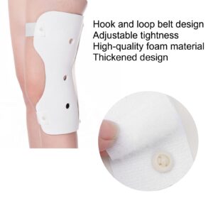 ANGGREK Knee Splint, Breathable Orthopedic Knee Splint Knee Immobilizer Compression Sleeve Straight Leg Support Brace for Arthritis, Sports Injury (Left)