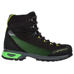 la sportiva mens trango trk gtx mountaineering/hiking boot, black/flash green, 11.5