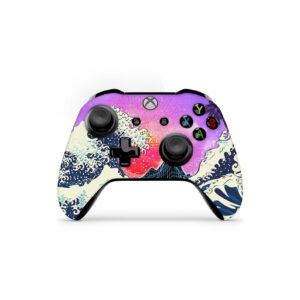 zoomhitskins controller skin compatible with x1 s and x1 x, vinyl sticker technology, big great wave art hokusai japan kanagawa, durable, bubble-free, goo-free, 1 skin, made in the usa