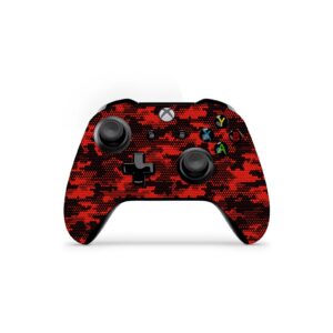 zoomhitskins controller skin compatible with x1 s and x1 x, vinyl sticker technology, red camo texture, durable, bubble-free, goo-free, 1 skin, made in the usa