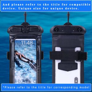 Puccy Case Cover, Compatible with Hisense Infinity H50 Lite Black Waterproof Pouch Dry Bag (Not Screen Protector Film) New Version