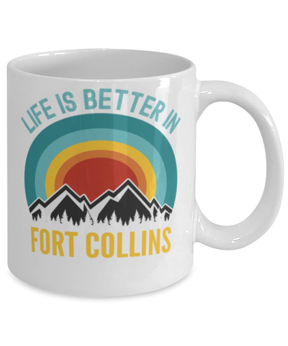 Hogue WS LLC Life Is Better In Fort Collins Coffee Mug 11oz, white