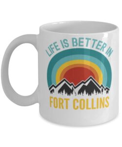 hogue ws llc life is better in fort collins coffee mug 11oz, white