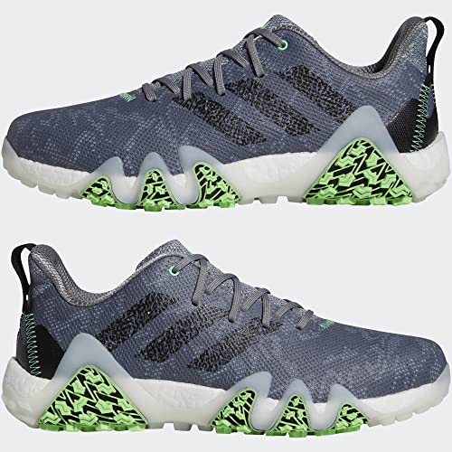 adidas Men's Codechaos 22 Spikeless Golf Shoes, Grey Three/Core Black/Beam Green, 10.5