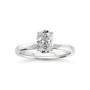 3 cttw | igi certified oval shape lab grown diamond engagement ring | 14k or 18k in white,yellow,rose gold | four-prong solitaire diamond engagement ring | fg-vs1-vs2 quality | friendly diamonds