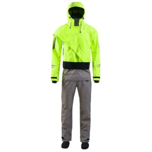 Dry Suits for Men in Cold Water Kayaking,Demanding Whitewater Paddling with Hooded,Green (Green, M)