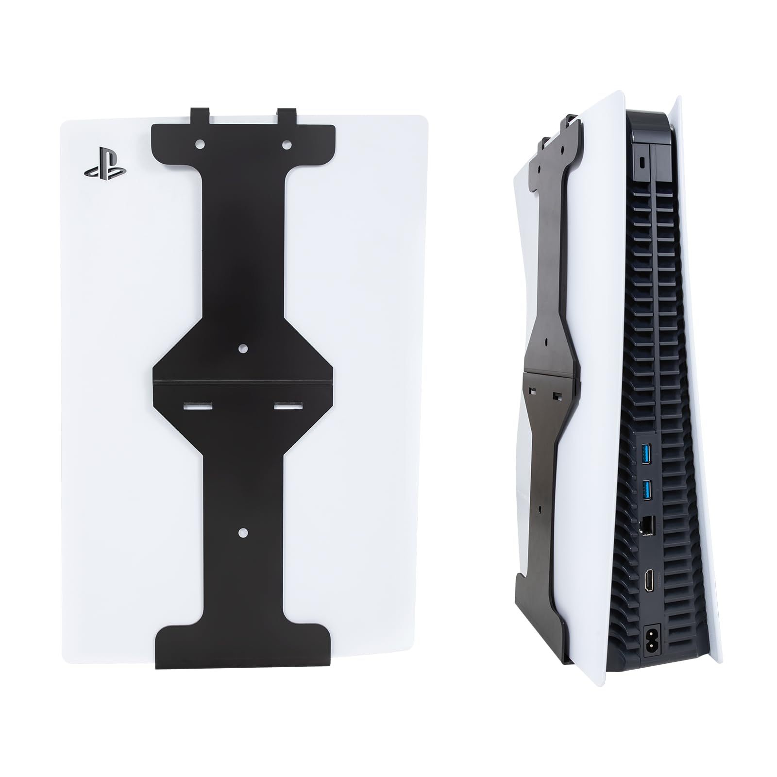 Funturbo PS5 Wall Mount Stand, PS5 Mount on Wall Kit Vertical Stand for PlayStation 5 Original (Disc and Digital) - Not for PS5 Slim