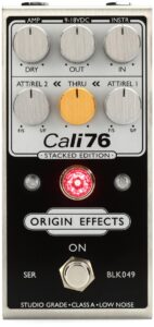 origin effects cali76 stacked edition compressor pedal - inverted black