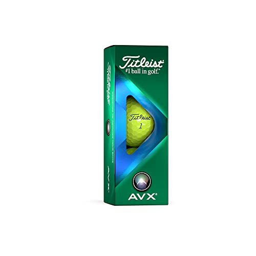 Titleist AVX Golf Balls, Yellow (one dozen)