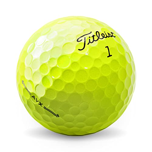 Titleist AVX Golf Balls, Yellow (one dozen)