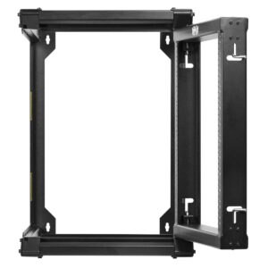 Tripp Lite 12U Wall-Mount Open Frame Server Rack Enclosure, 2-Post, Hinged Front, Heavy-Duty Steel, 12-24 Threaded & Numbered Mounting Holes, 5-Year Warranty (SRWO12US2)