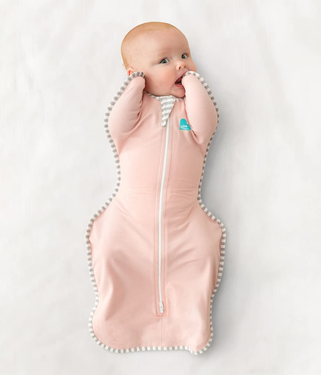 Love to Dream Swaddle UP, Baby Sleep Sack, Self-Soothing Swaddles for Newborns, Improves Sleep, Snug Fit Helps Calm Startle Reflex, New Born Essentials for Baby, 5-8.5 lbs, Pink