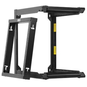 Tripp Lite 12U Wall-Mount Open Frame Server Rack Enclosure, 2-Post, Hinged Front, Heavy-Duty Steel, 12-24 Threaded & Numbered Mounting Holes, 5-Year Warranty (SRWO12US2)