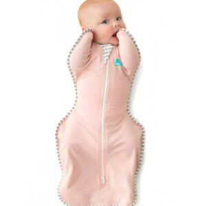 Love to Dream Swaddle UP, Baby Sleep Sack, Self-Soothing Swaddles for Newborns, Improves Sleep, Snug Fit Helps Calm Startle Reflex, New Born Essentials for Baby, 5-8.5 lbs, Pink