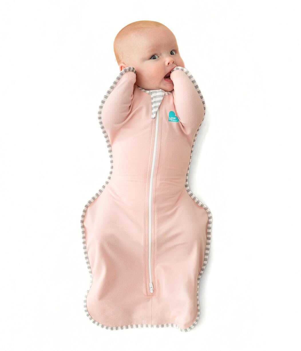 Love to Dream Swaddle UP, Baby Sleep Sack, Self-Soothing Swaddles for Newborns, Improves Sleep, Snug Fit Helps Calm Startle Reflex, New Born Essentials for Baby, 5-8.5 lbs, Pink