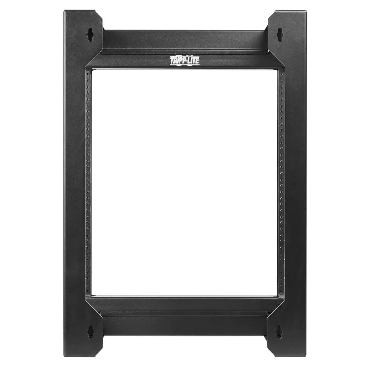 Tripp Lite 12U Wall-Mount Open Frame Server Rack Enclosure, 2-Post, Hinged Front, Heavy-Duty Steel, 12-24 Threaded & Numbered Mounting Holes, 5-Year Warranty (SRWO12US2)