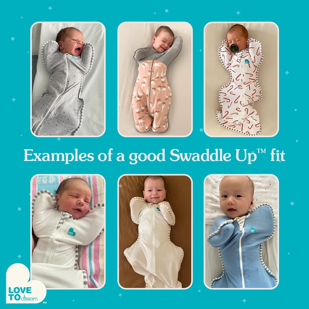 Love to Dream Swaddle UP, Baby Sleep Sack, Self-Soothing Swaddles for Newborns, Get Longer Sleep, Snug Fit Helps Calm Startle Reflex, New Born Essentials for Baby, 13-19 lbs, Blue