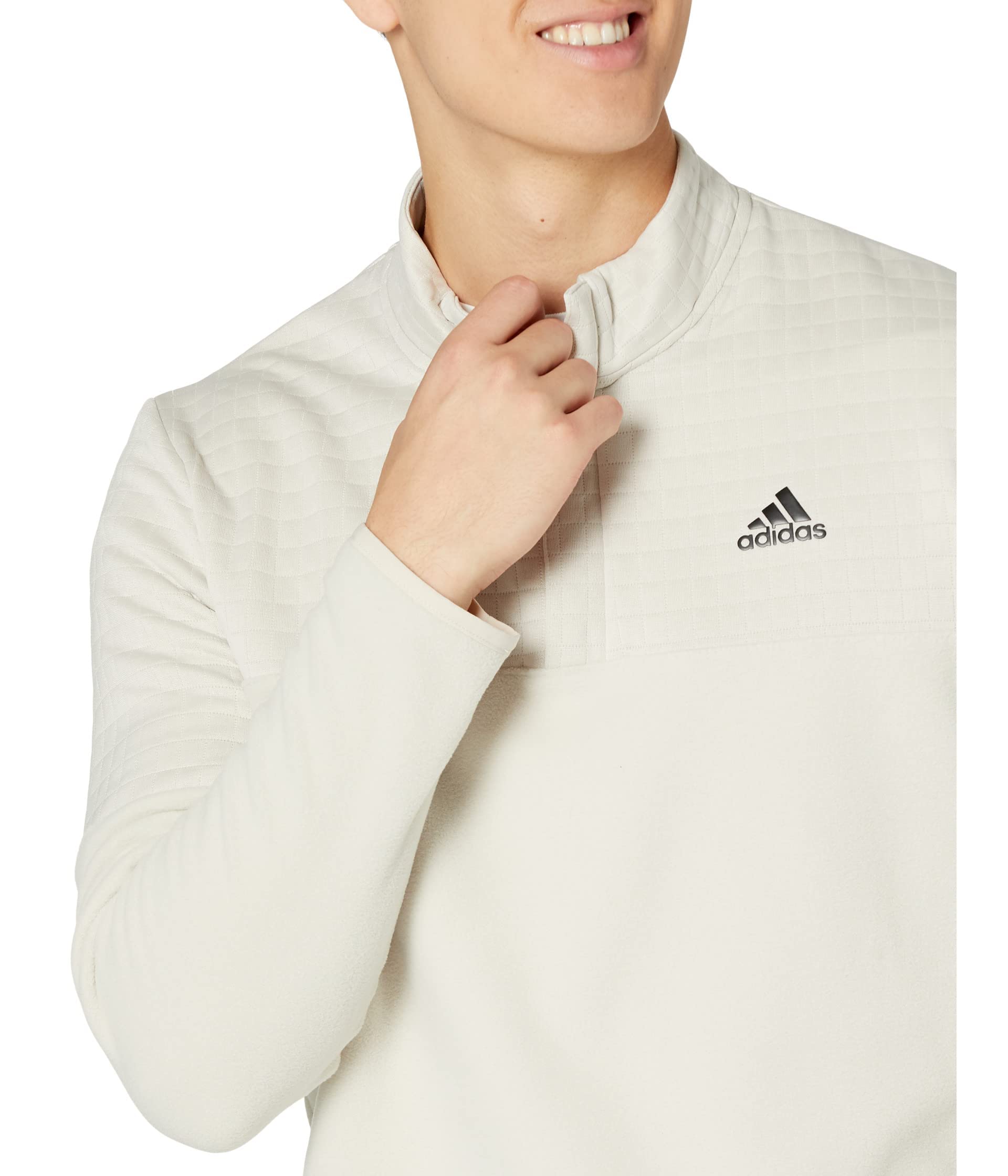 adidas Men's Standard Colorblock DWR Quarter Zip Pullover, Clear Brown, 2X-Large