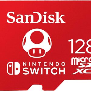 (1 Pack) SanDisk 128GB MicroSD Nintendo Switch MicroSDHC Memory Card for Switch & Switch Lite SDSQXAO-128G Bundle with (1) GoRAM Plastic Case