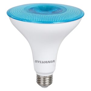 Sylvania LED Flood PAR38 Blue Light Bulb, Efficient 9W, Non-Dimmable, 5 Year, E26 Medium Base - 1 Pack (40830)