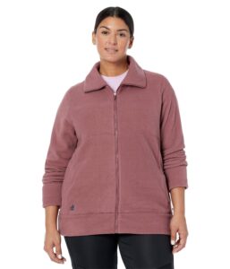 adidas women's standard w plrflc jkt, quiet crimson, 4x-large