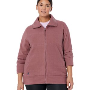 adidas Women's Standard W PLRFLC JKT, Quiet Crimson, 4X-Large