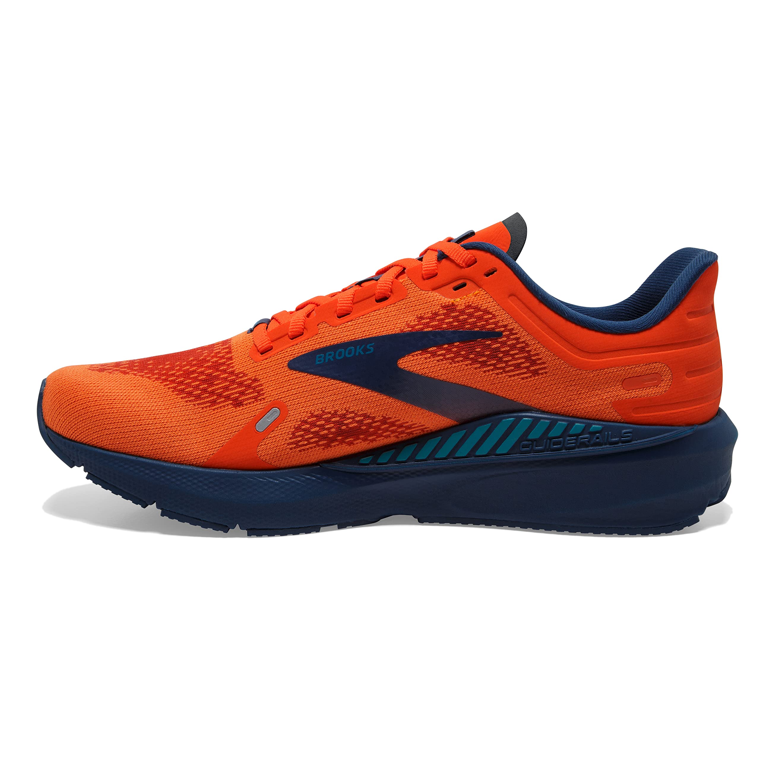 Brooks Men’s Launch GTS 9 Supportive Running Shoe - Flame/Titan/Crystal Teal - 11.5