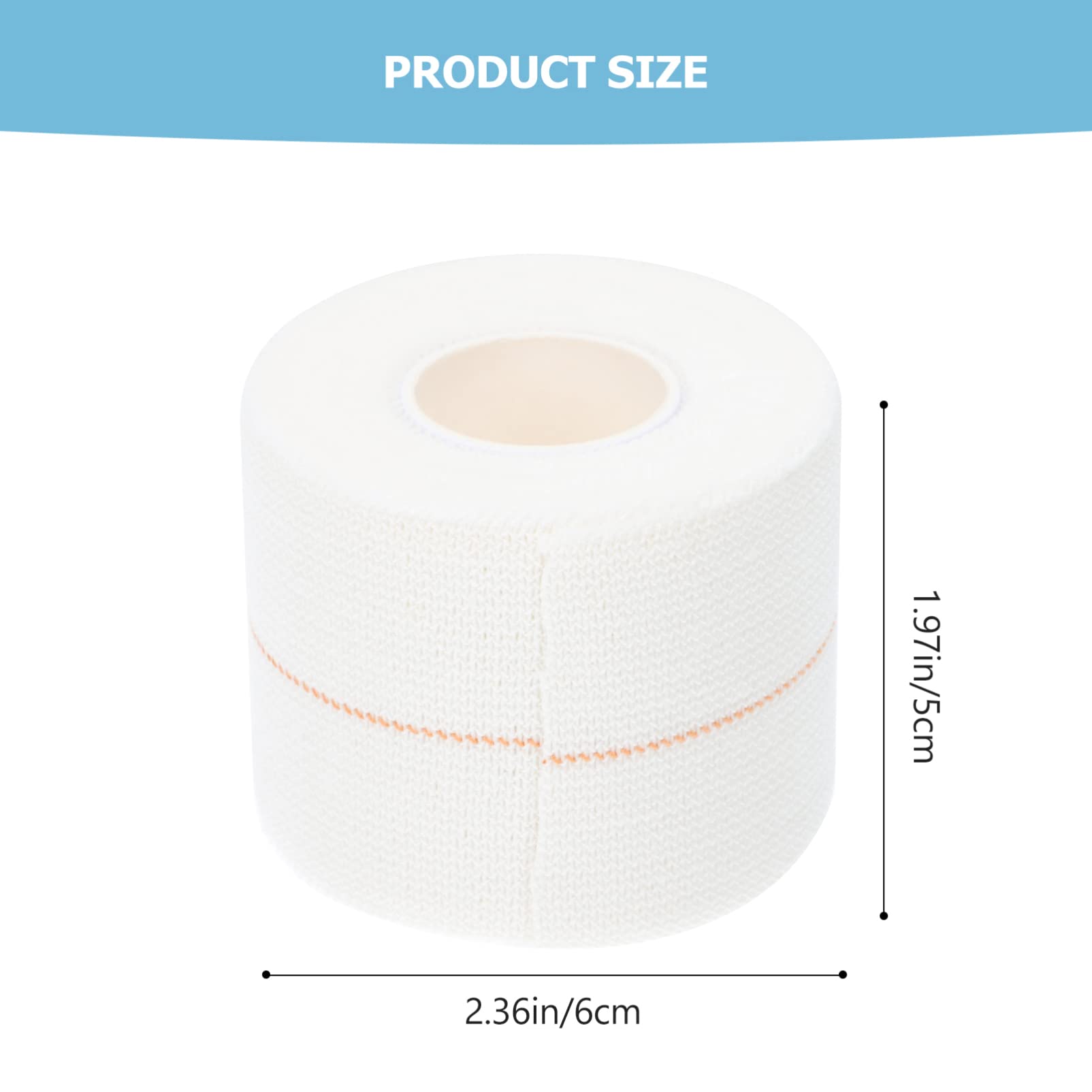 Cotton Athletic Tape Roll: Injury Wrap Tape Fingers Ankles Sports Tape 6x6cm