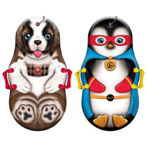 sno-storm 36in foam winter kiddy snow sled 2-pack, multi character, (az21-sbsl360-2pk)