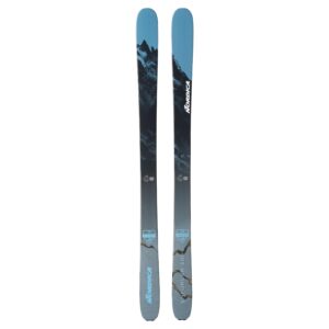 nordica men's enforcer 104 unlimited all-mountain touring skis | high-performance fast stable durable lightweight rocker skis, blue/gray, size: 186