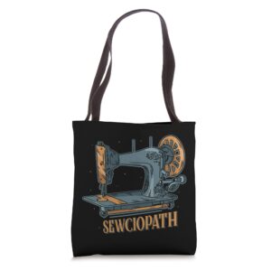 sewciopath fun sewing quilting quilter sewer tote bag