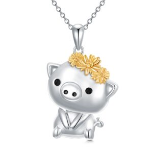 pelovny pig gifts for pig lovers 925 sterling silver piggy jewelry gifts for women