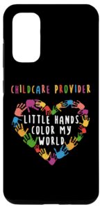 galaxy s20 little hands color my world childcare provider case