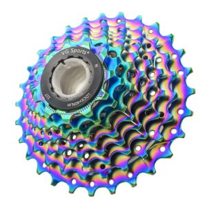 vg sports 8 speed cassette 11-25t/11-28t/11-32t/11-36t/11-40t/11-42t for road bike/mtb cassette, bike cassette compatible with shimano/sram