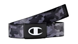 champion supercize web belt - cv3-0720 (black/grey)