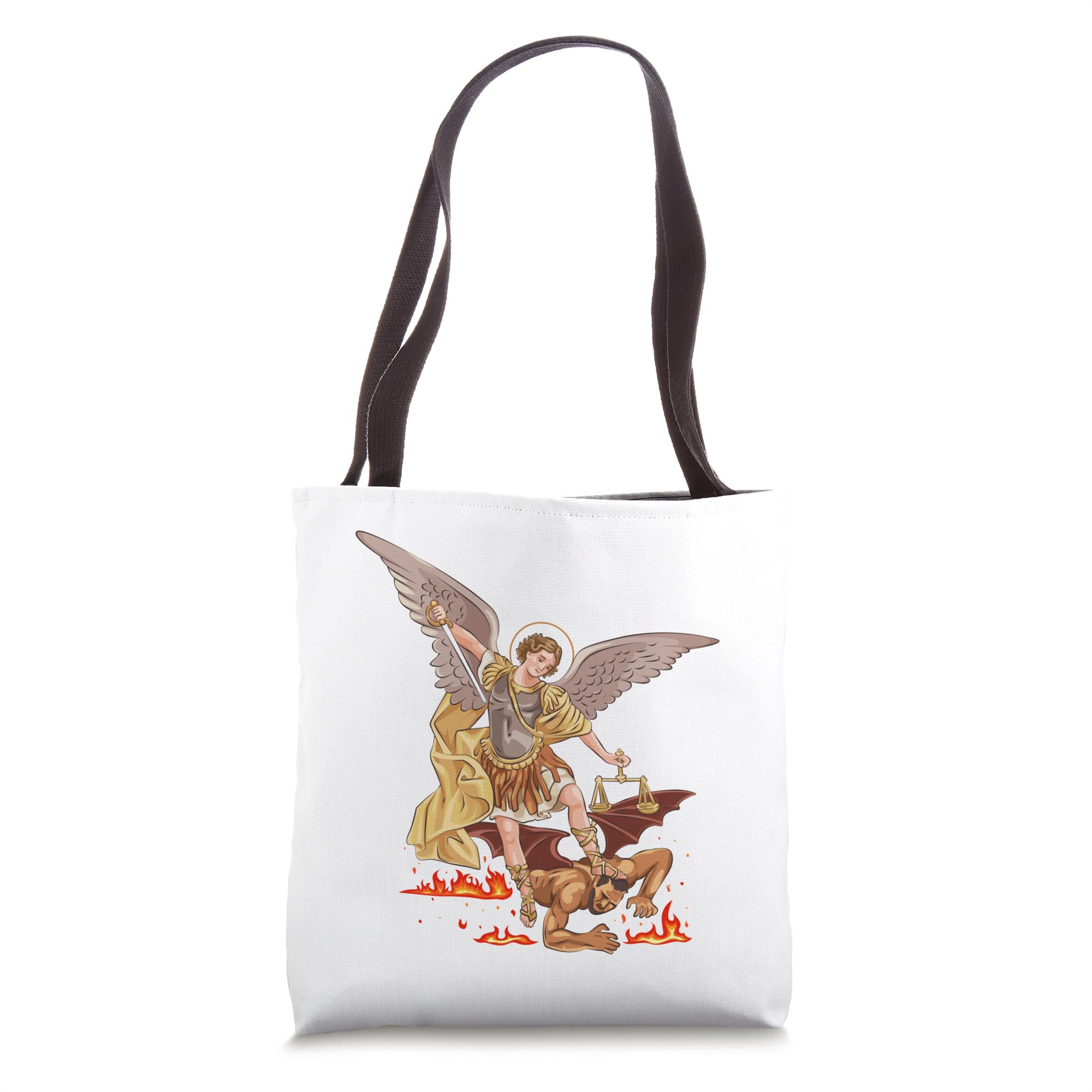 Saint Michael The Archangel Tote Bag