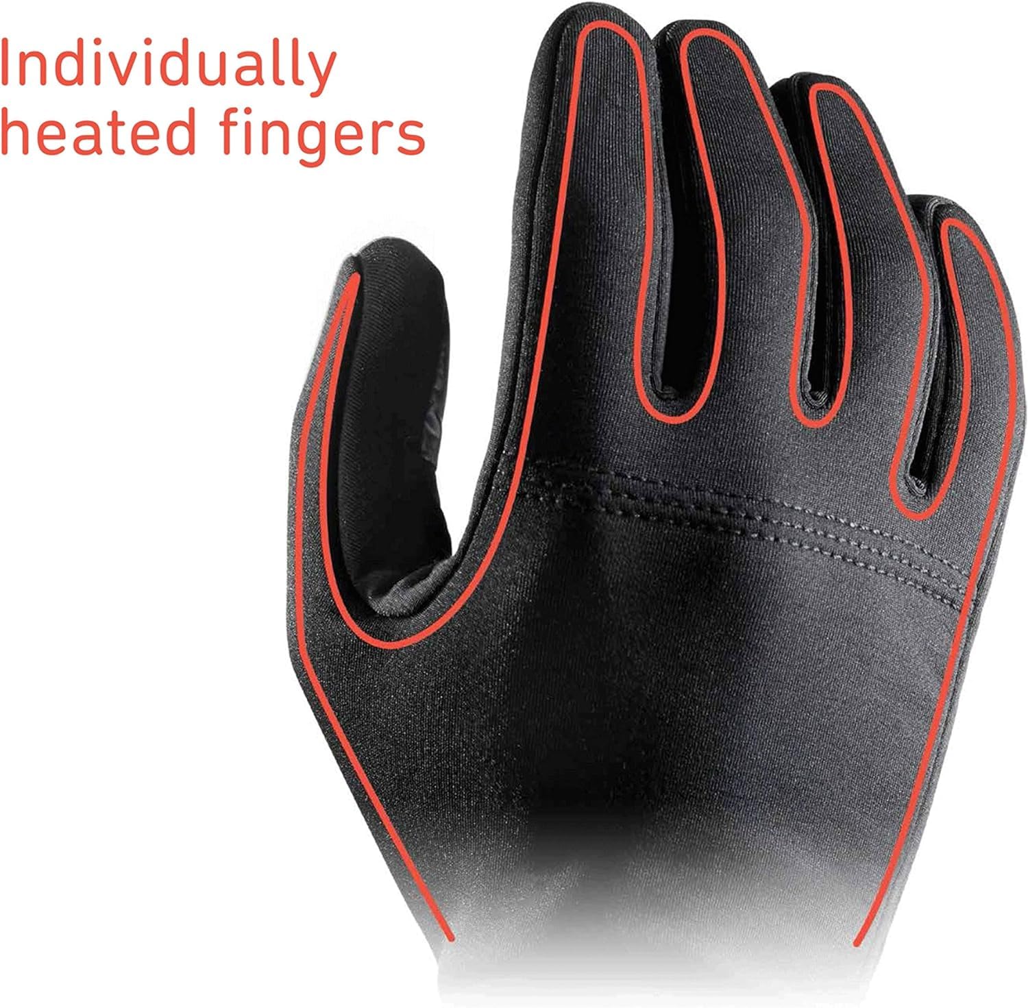 ewool Unisex Heated Glove Liners, Made for Extreme Cold, Touchscreen Compatible, for Winter Sports, Ski, Rechargeable Battery (Large)