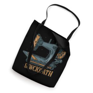 Sewciopath Fun Sewing Quilting Quilter Sewer Tote Bag