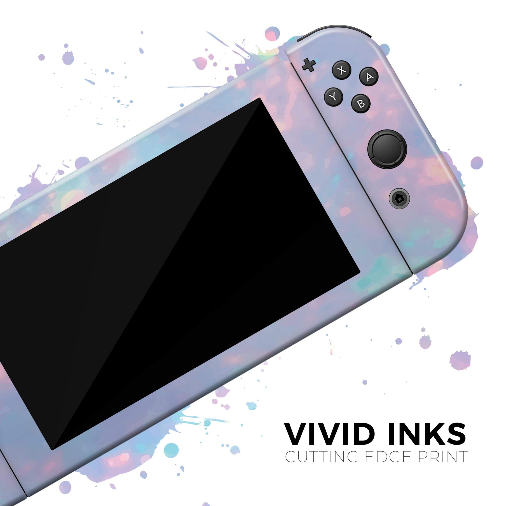 Design Skinz - Compatible with Nintendo Switch OLED Console Bundle - Skin Decal Protective Scratch-Resistant Removable Vinyl - Blurry Opal Gemstone