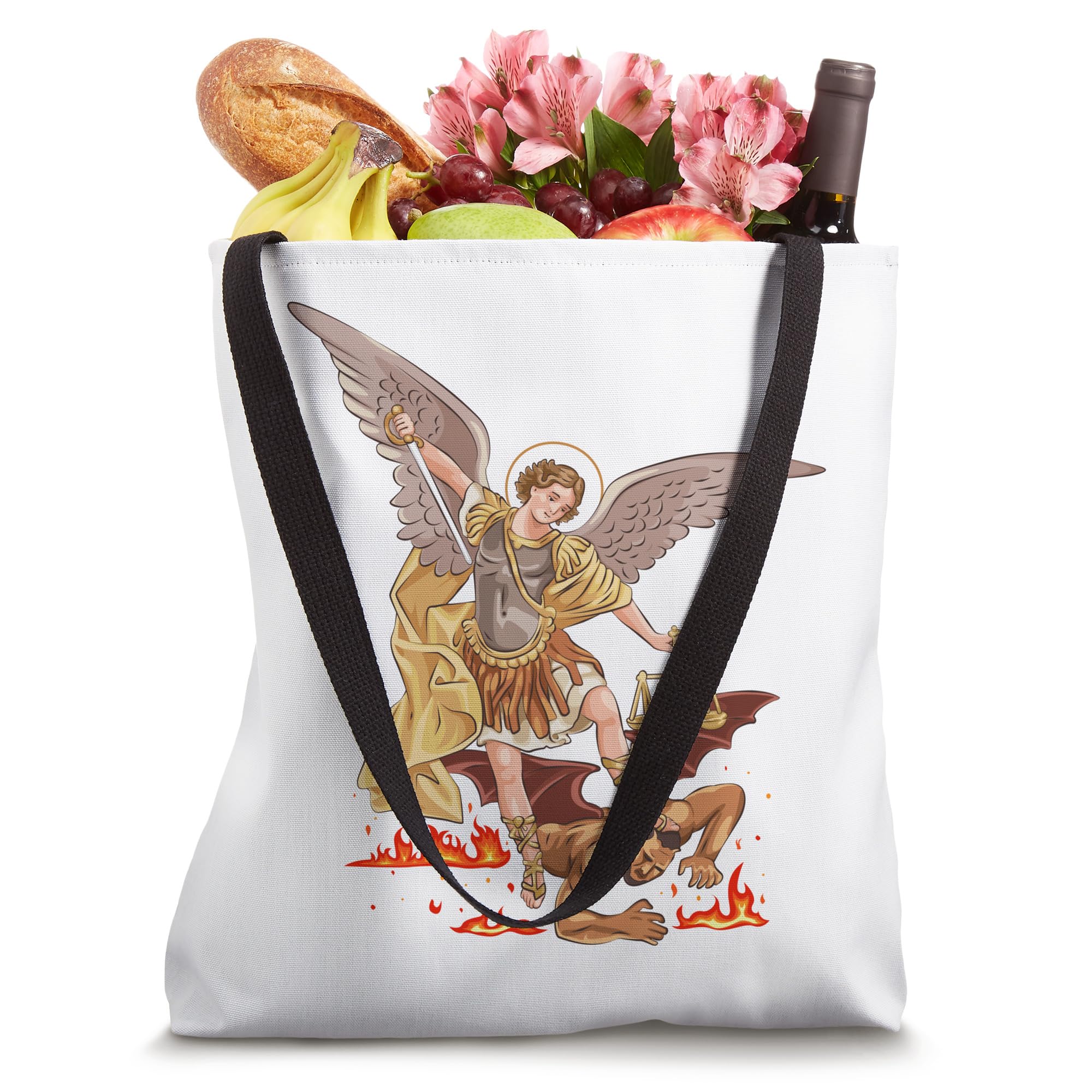 Saint Michael The Archangel Tote Bag