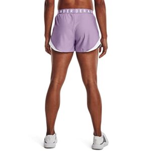 Under Armour Play Up Shorts 3.0 Shorts for Women – Moisture Transport System – Elastic Waistband – Loose-fit Octane/White/White XS (US 0-2) 3