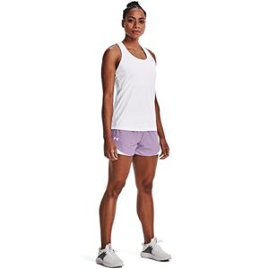 Under Armour Play Up Shorts 3.0 Shorts for Women – Moisture Transport System – Elastic Waistband – Loose-fit Octane/White/White XS (US 0-2) 3