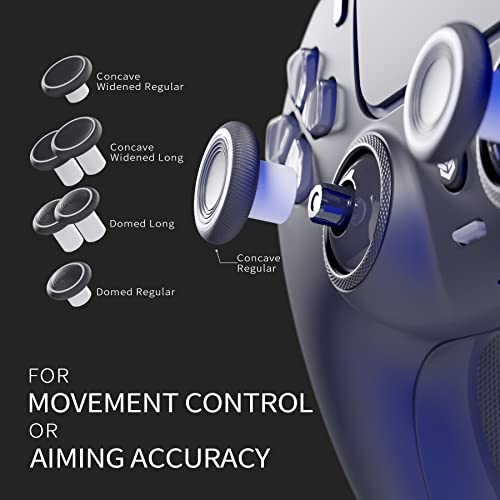 HEXGAMING Rival Controller 2 Remap Paddles & Interchangeable Thumbsticks & Fast Shot Compatible with ps5 Controller Customized Game Controller PC Wireless FPS Gamepad - Carbon Fiber