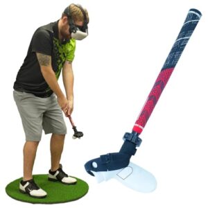 deadeyevr drivr vr golf club handle attachment - realistic vr golf simulator handle for meta quest, meta quest 2 and rift s - weighted vr golf club grip for enhanced play